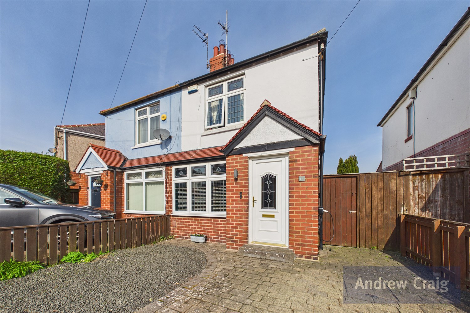 2 bed semi-detached house for sale in Cloverfield Avenue, Fawdon, NE3 ...